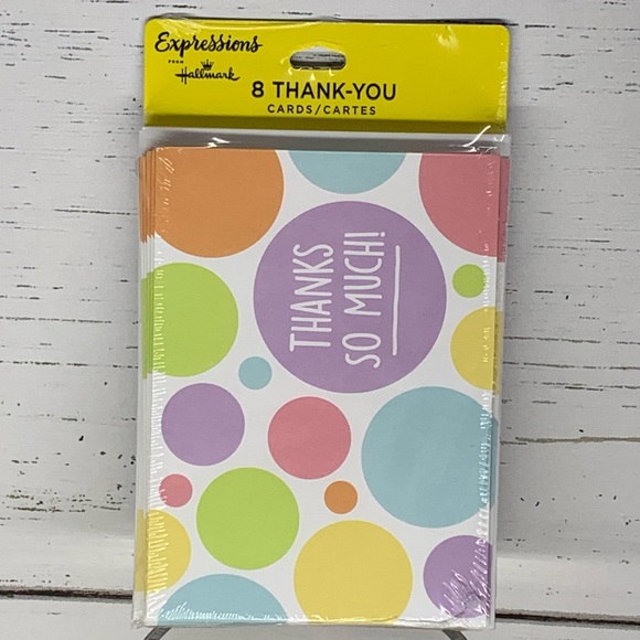 Hallmark | Office | 44 8pk Hallmark Expressions Thanks So Much Note ...